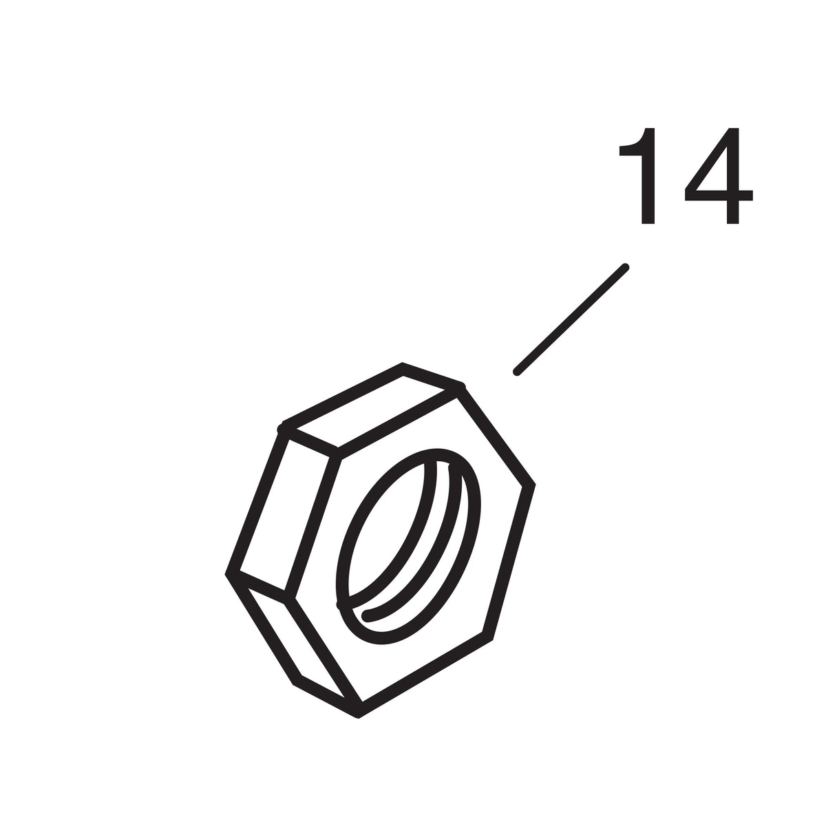 Bearing Support Nut – Kiwi Indian