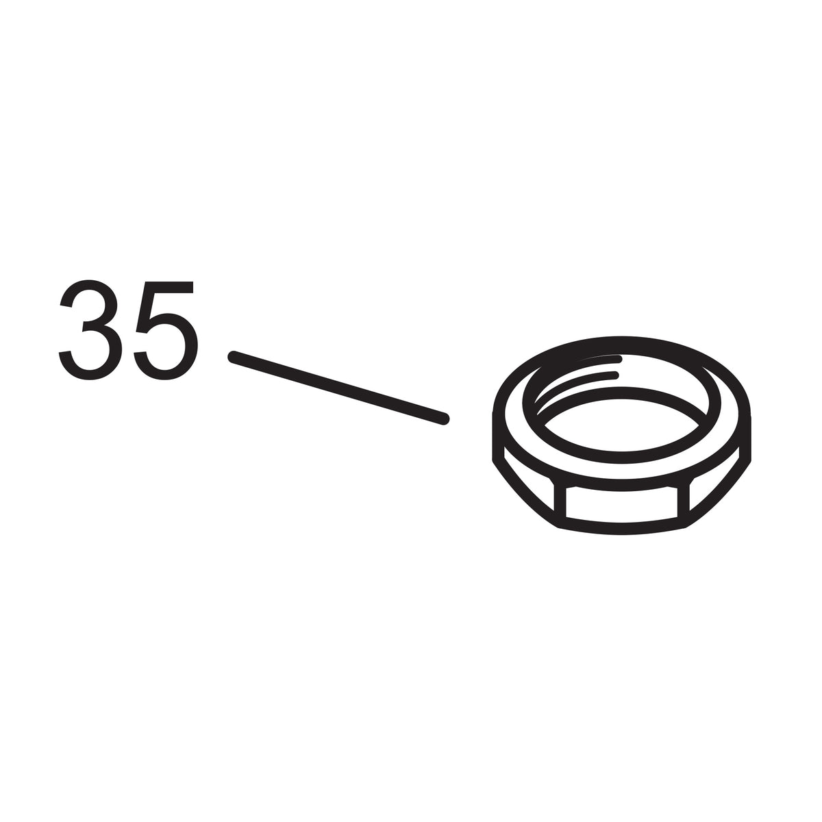 Elbow Lock Nut - Oil Pump – Kiwi Indian