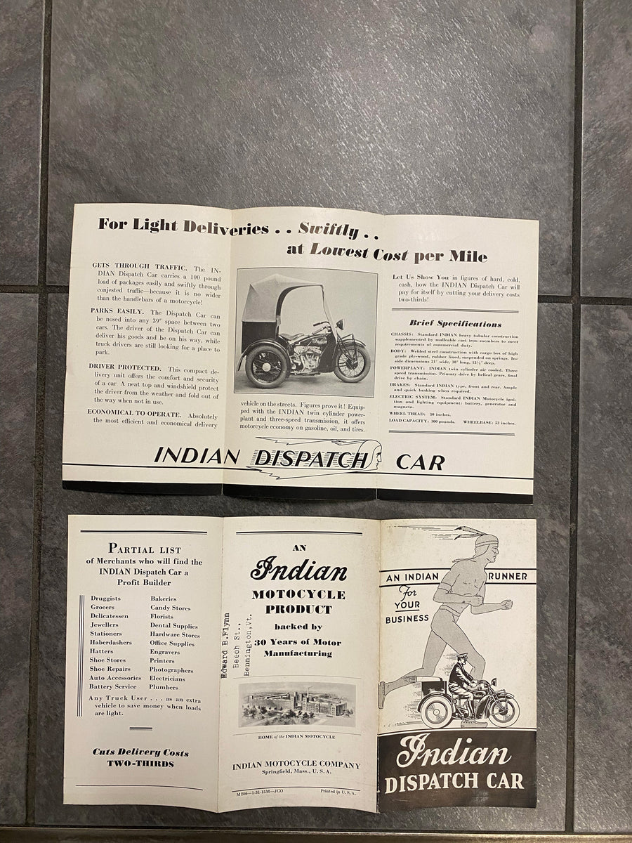 Indian Dispatch Car Brochure – Kiwi Indian
