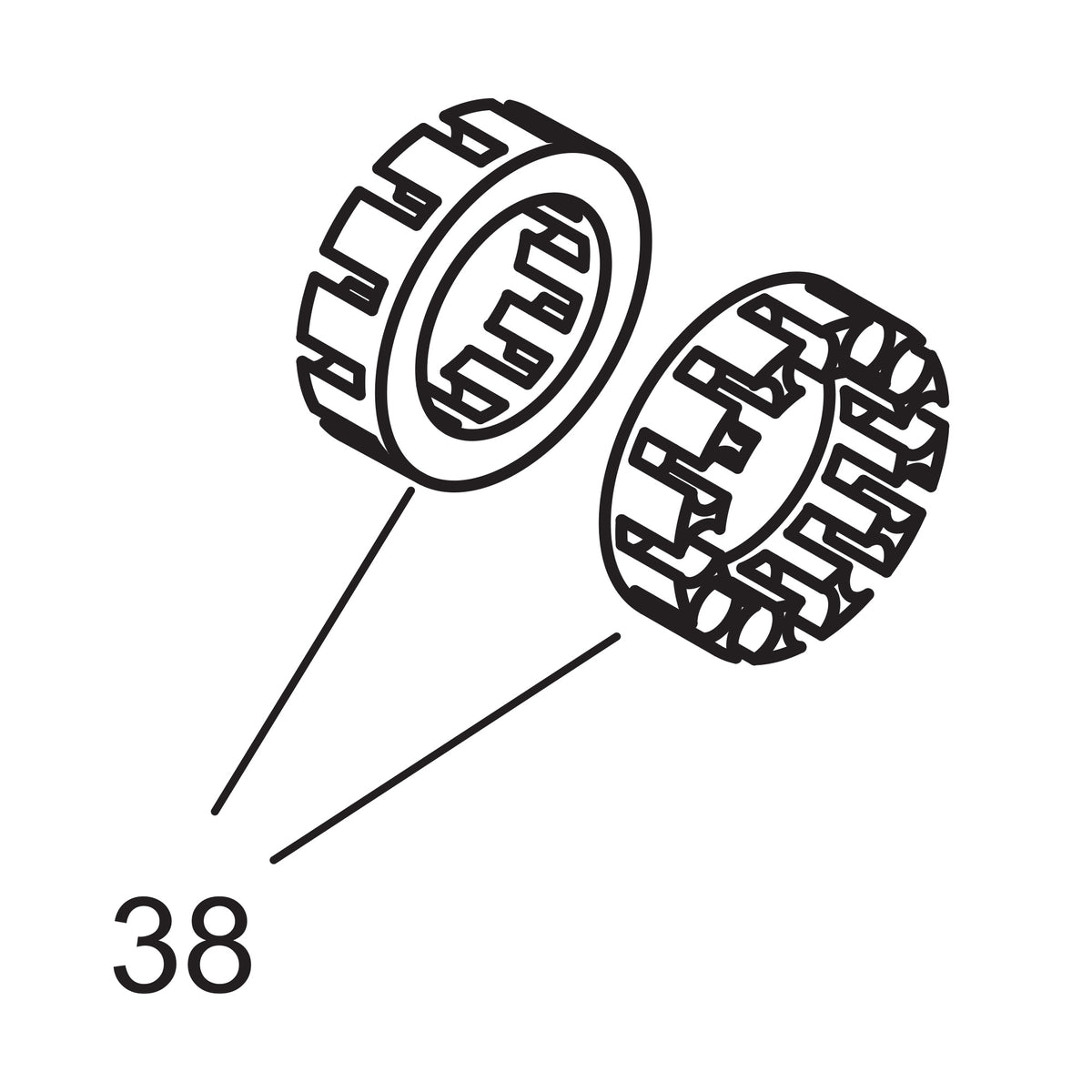 Rear Hub Roller Retainer - 1937-39 Models – Kiwi Indian