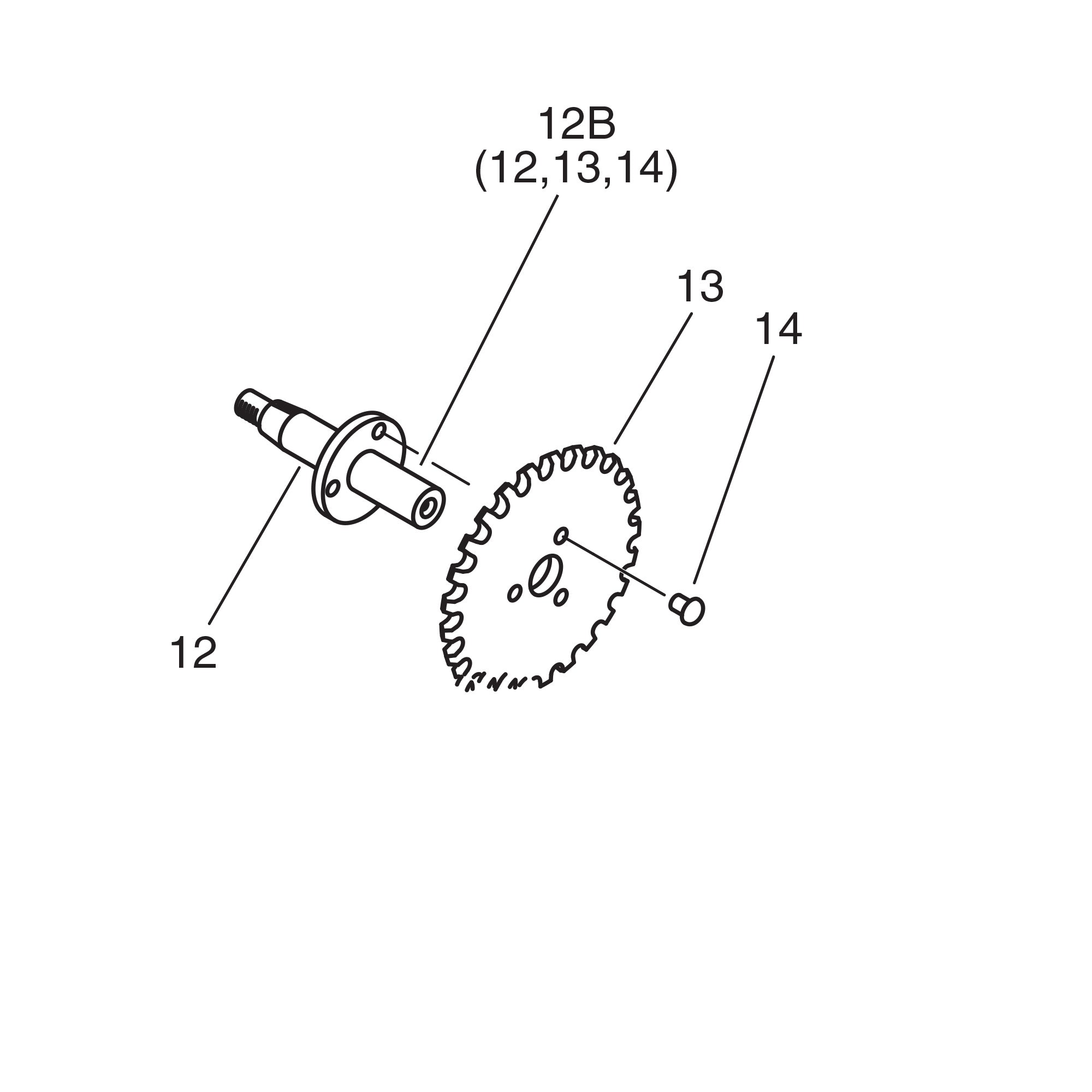 Riveted Shaft and Sprocket Assembly – Kiwi Indian
