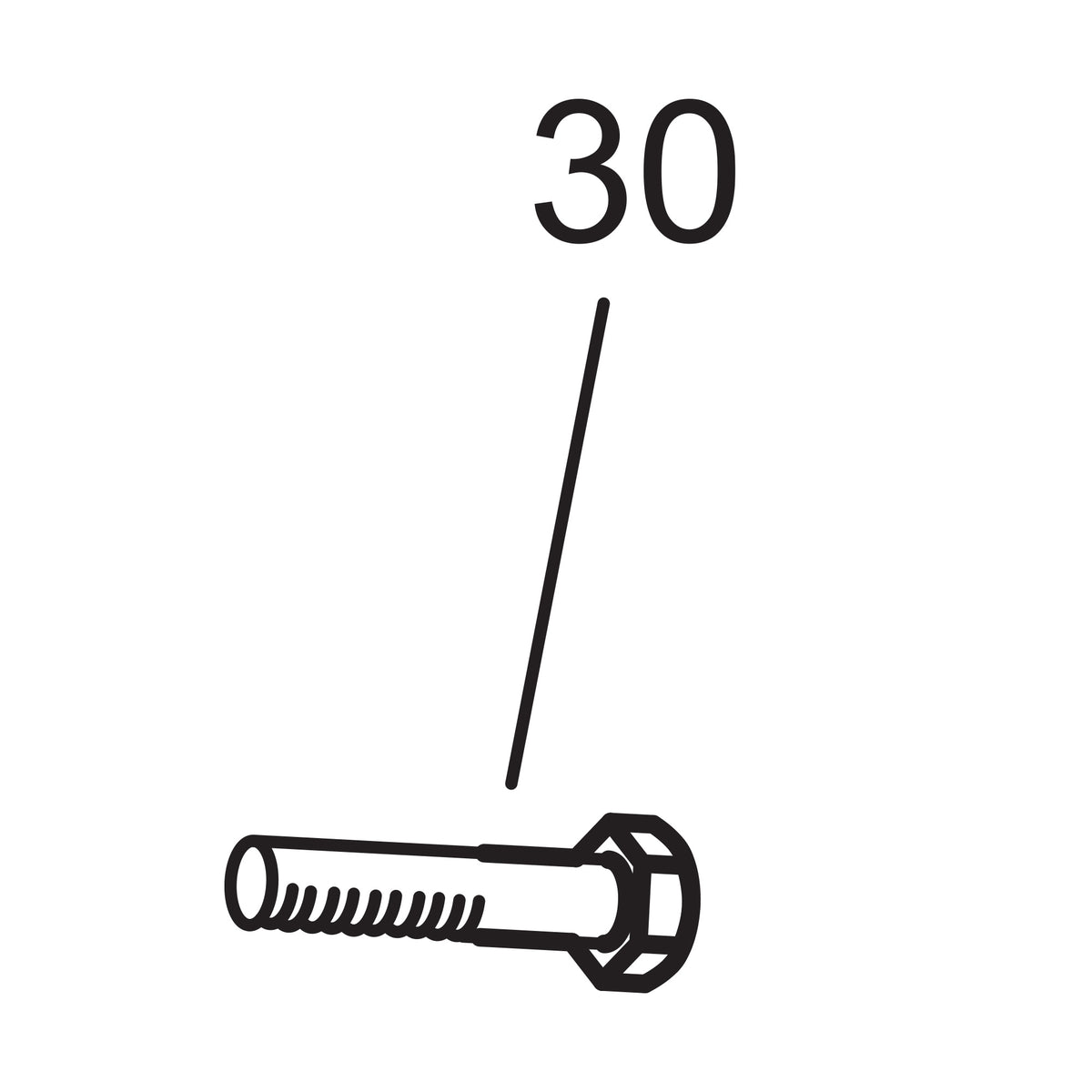 Stainless Fork Leg Pinch Bolt - 3/8" x 1-3/4" – Kiwi Indian